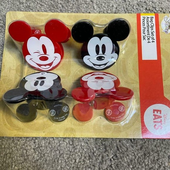 Disney | Other | Disney Eats Collection Mickey Mouse Bag Chip Clips Set ...